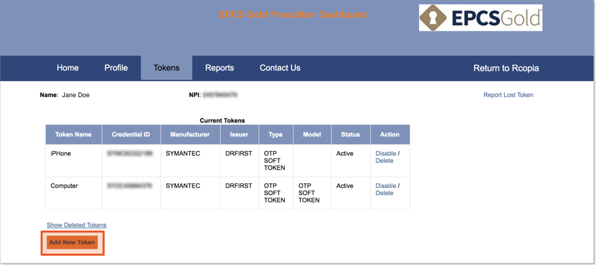 How to Set up EPCS on a New Cell Phone (EPCS Soft Token)